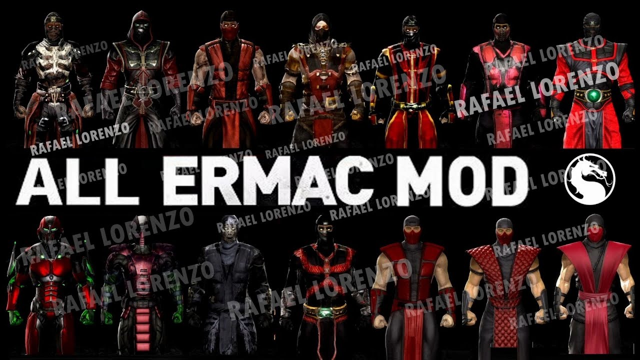 Mortal Kombat ALL ERMAC MK Costume Skin PC Mod MK9 Komplete Edition ...