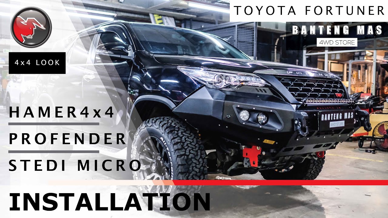 4x4 LOOK FORTUNER - HAMER4x4 WITH PROFENDER 4STEP SHOCK - YouTube