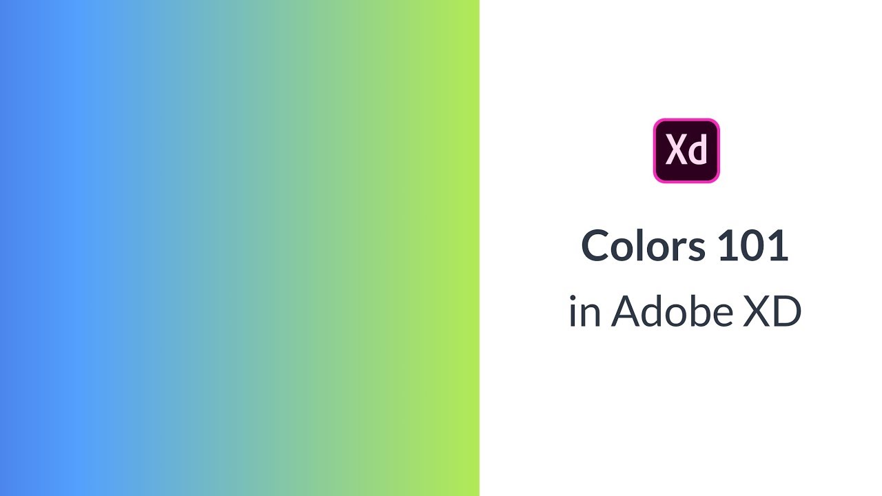 Adobe XD tutorial: How to Use Colors - YouTube