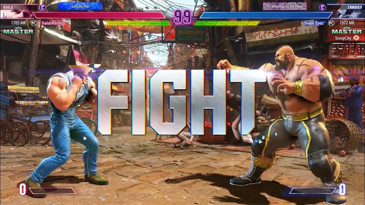 SF6 Isaiahraider (Guile) VS (Zangief) Snake Eyez - YouTube