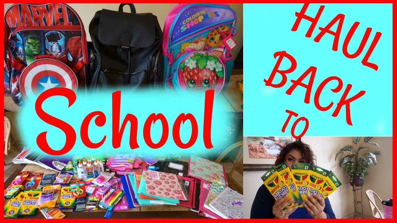 Back to School Haul 5 Kids - YouTube