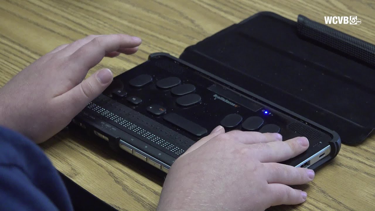 How Mass. teen uses braille notetaker for schoolwork | Perkins School ...