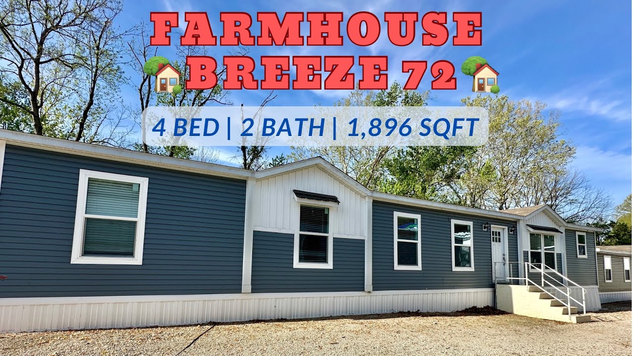 Check Out 🏡The Farmhouse Breeze 72! Mobile Home Tour! - YouTube