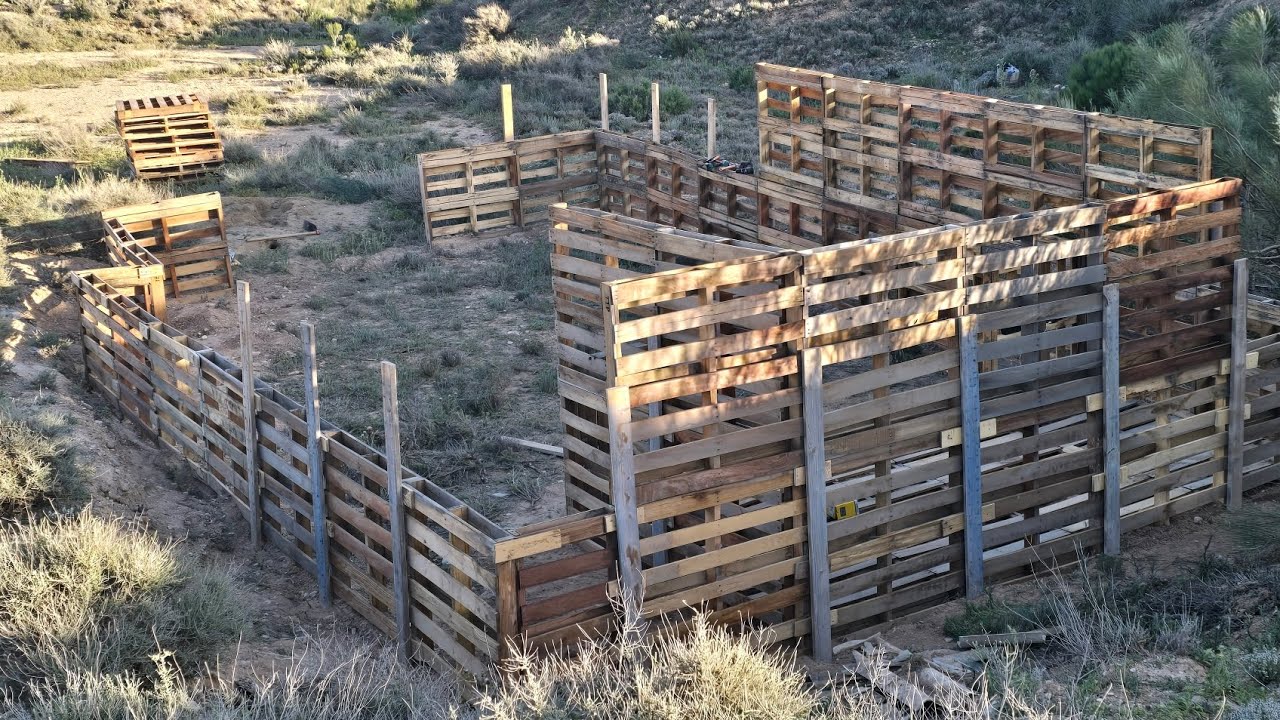 Construcción de gallinero casero de palets para gallinas ponedoras ...
