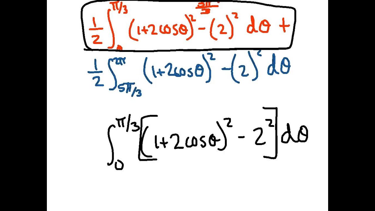 AREA BETWEEN TWO POLAR CURVES YouTube area-between-two-polar-curves-youtube