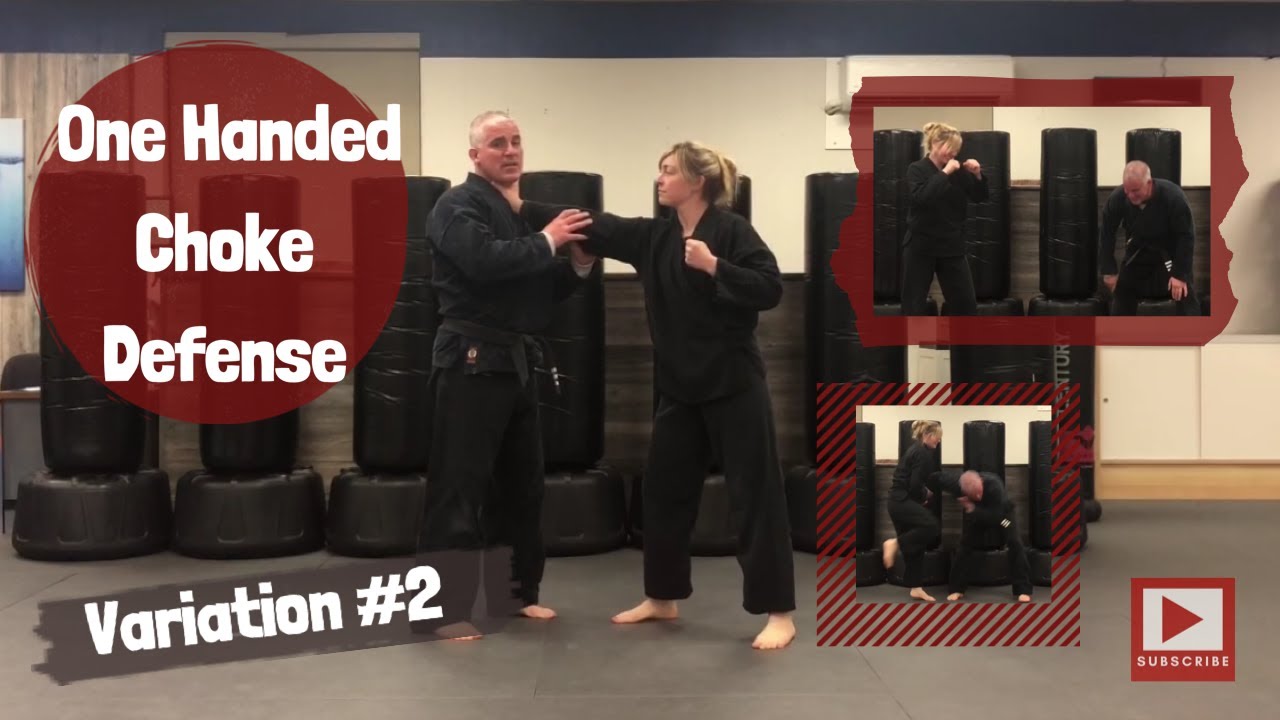 One Handed Choke Defense: Variation #2 - YouTube