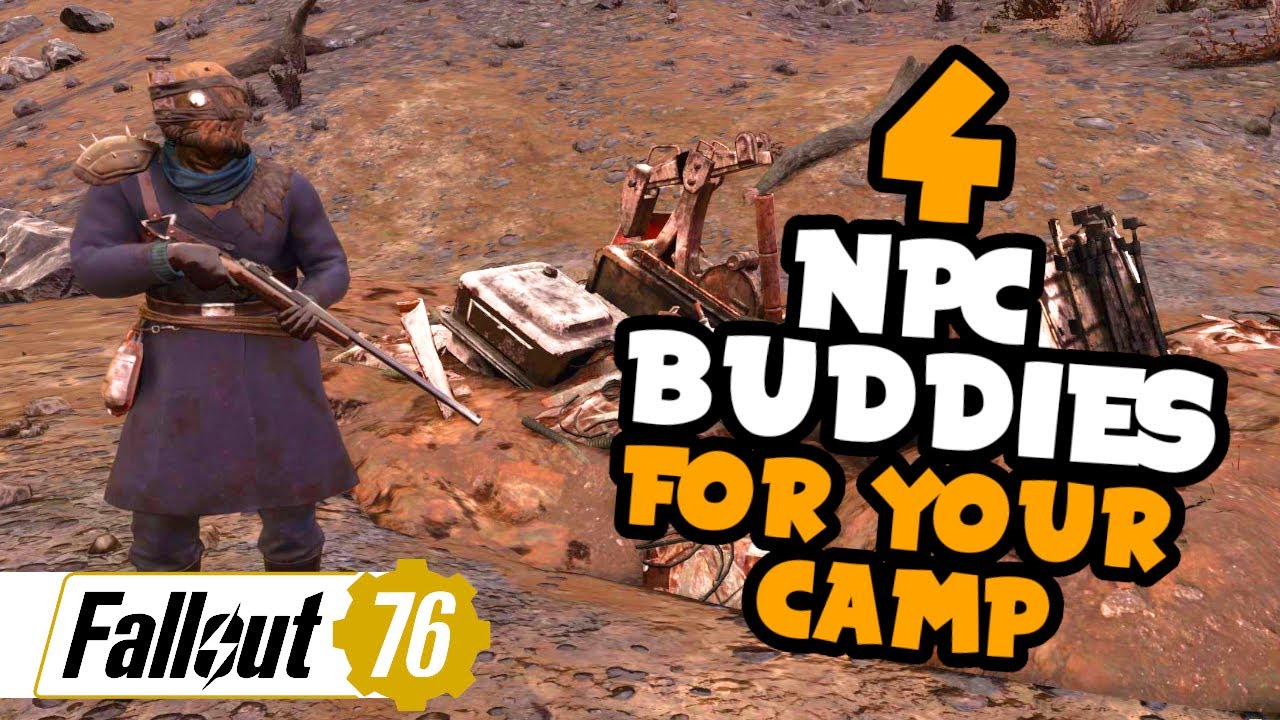 4 NPC Buddies For Your Camp - Fallout 76 - YouTube