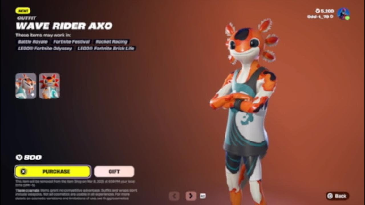 New wave rider axo Fortnite - YouTube