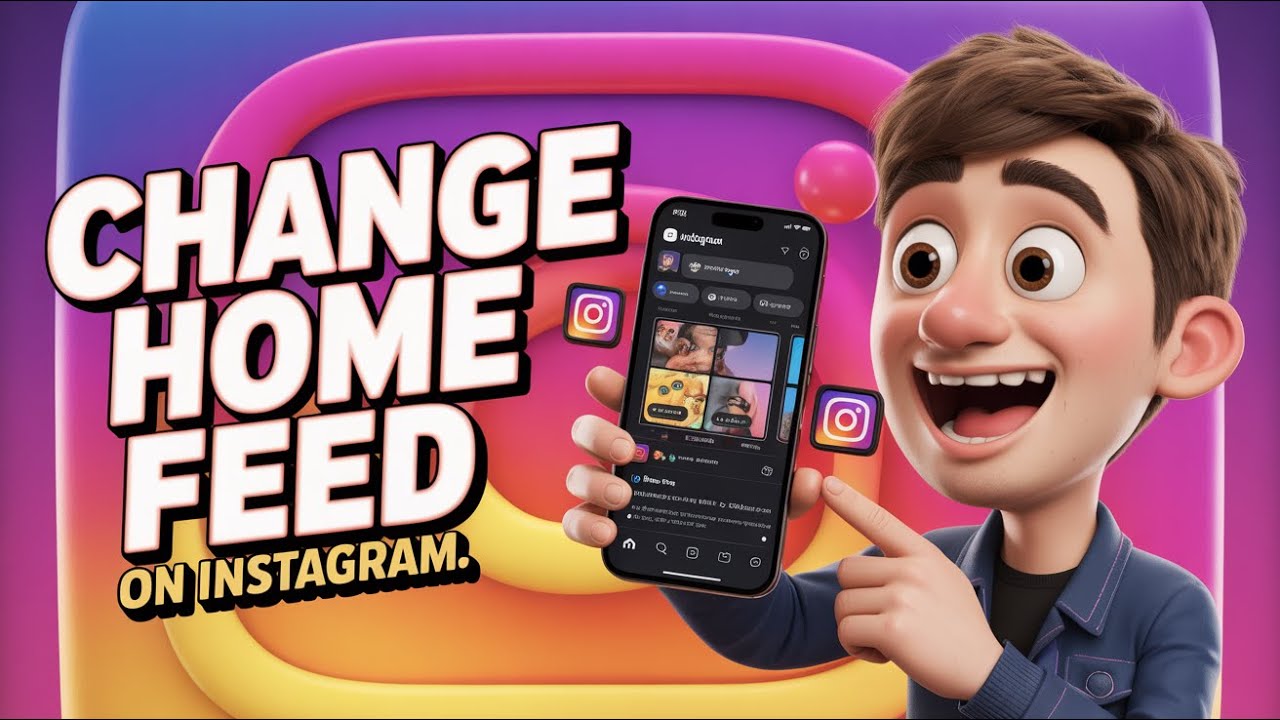 How to Change Instagram Home Feed Layout - YouTube
