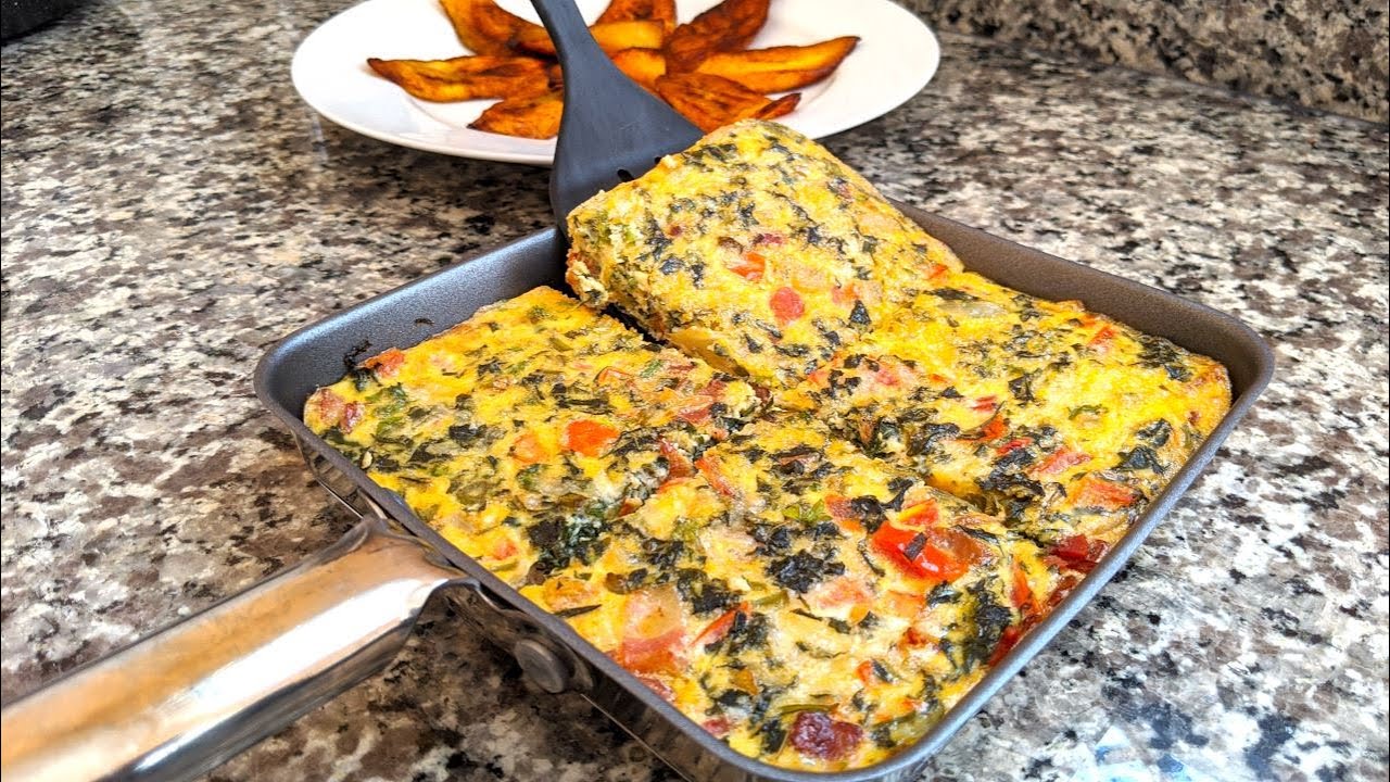 🔴🟡🟢 Callaloo Frittata - YouTube