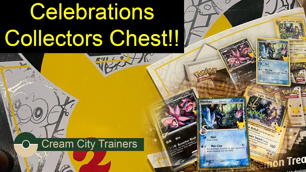 Pokémon Celebrations Collectors Chest Opening!!! - YouTube