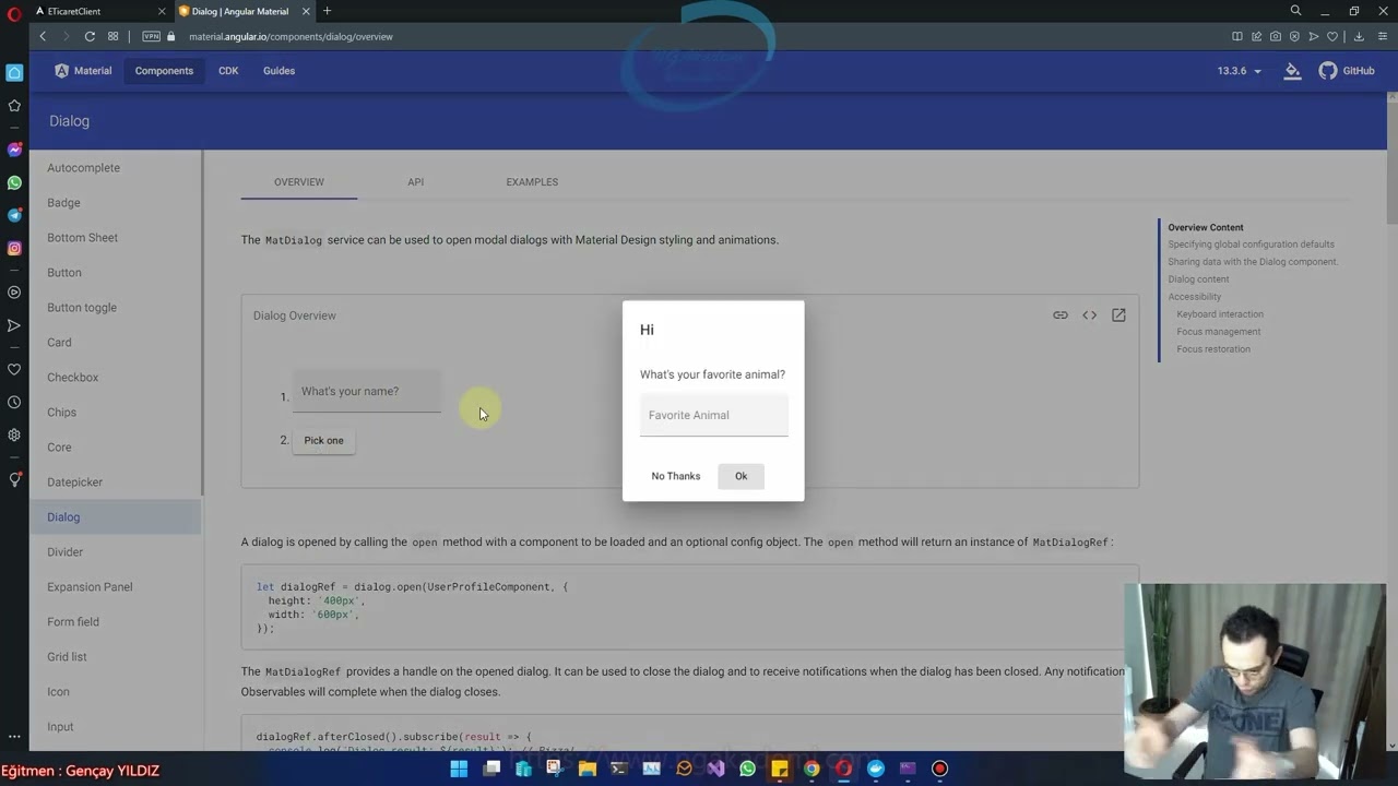 #23- Asp.NET Core 6 + Angular İle Mini E-Ticaret | Delete Modal Dialog ...