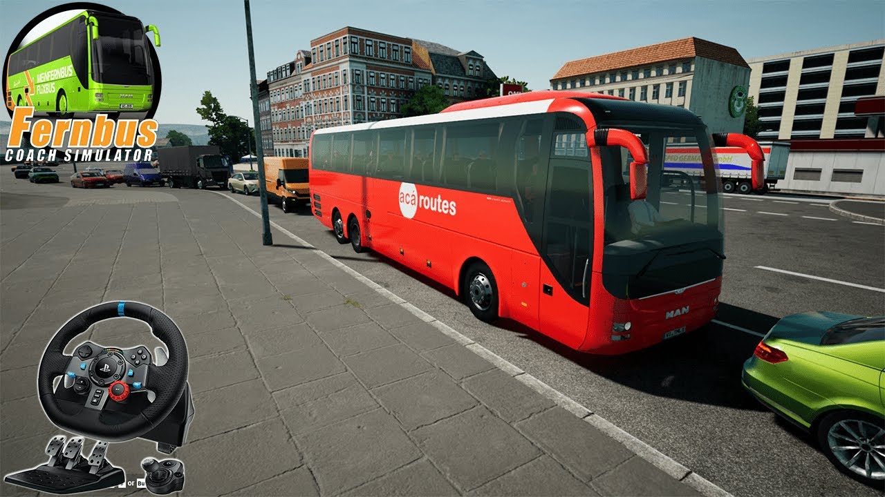 aca' routes tour - Fernbus Simulator l Logitech G29 - YouTube