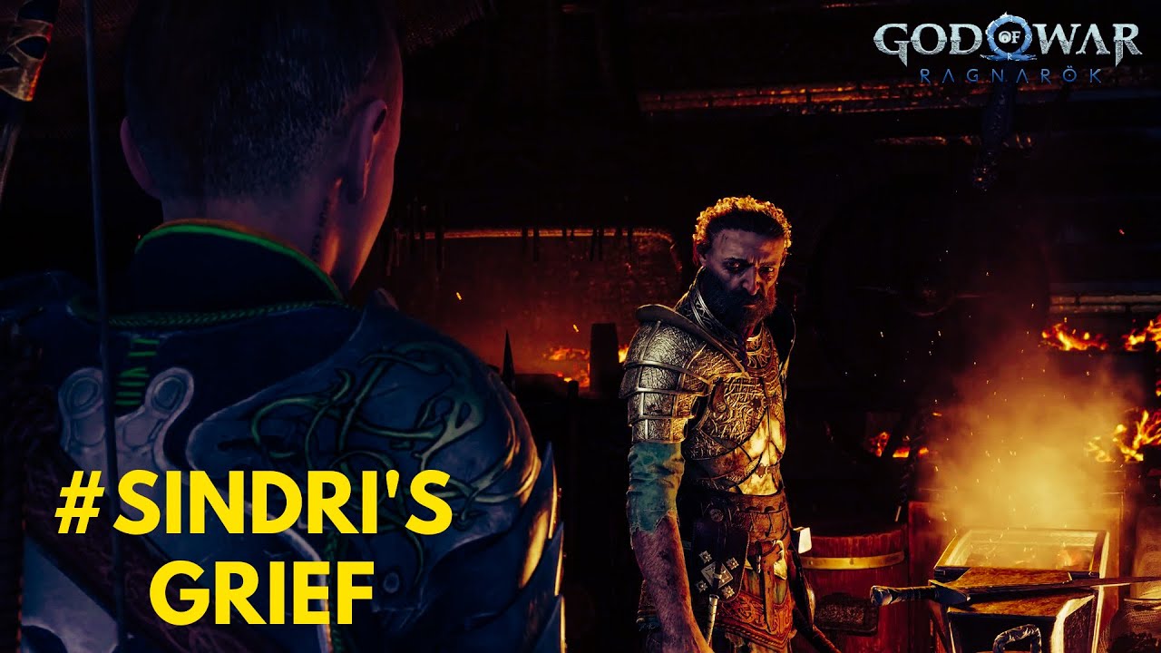 God of War Ragnarok - Sindri blames Atreus for Brok's Death Scene - YouTube