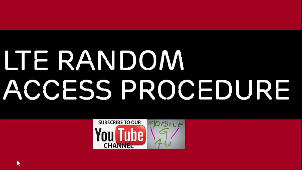 LTE Random Access Procedure - YouTube