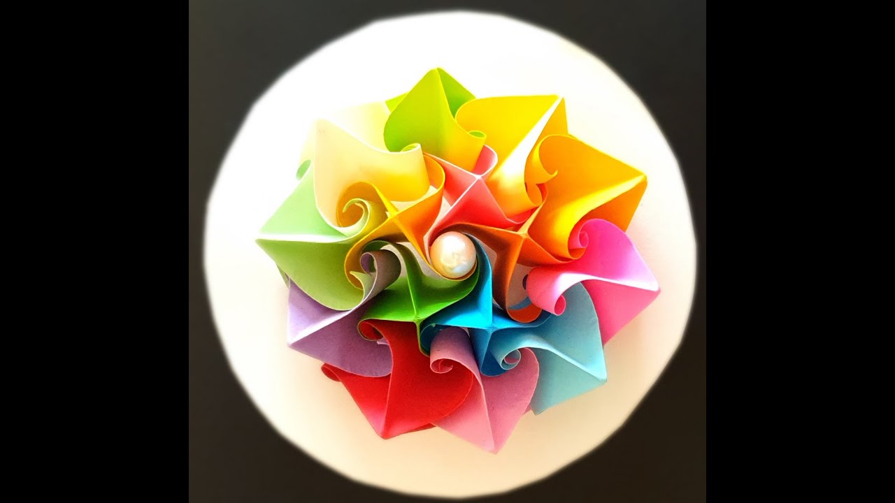 Amazing EASY and Beautiful origami! How to make flower origami with ...