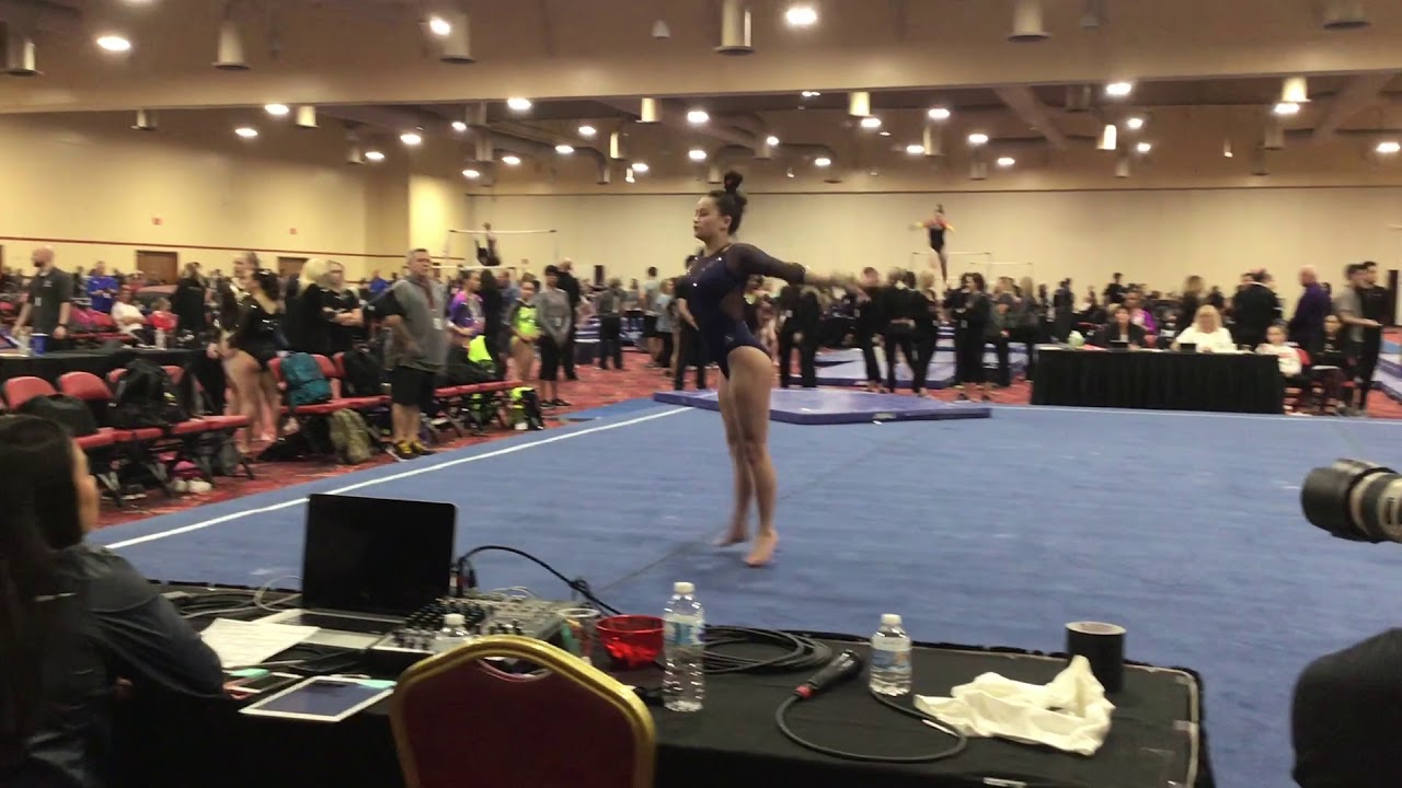 Emily White (2020), 2019 Level 10 Region 1 Meet, Floor 9.425 - YouTube