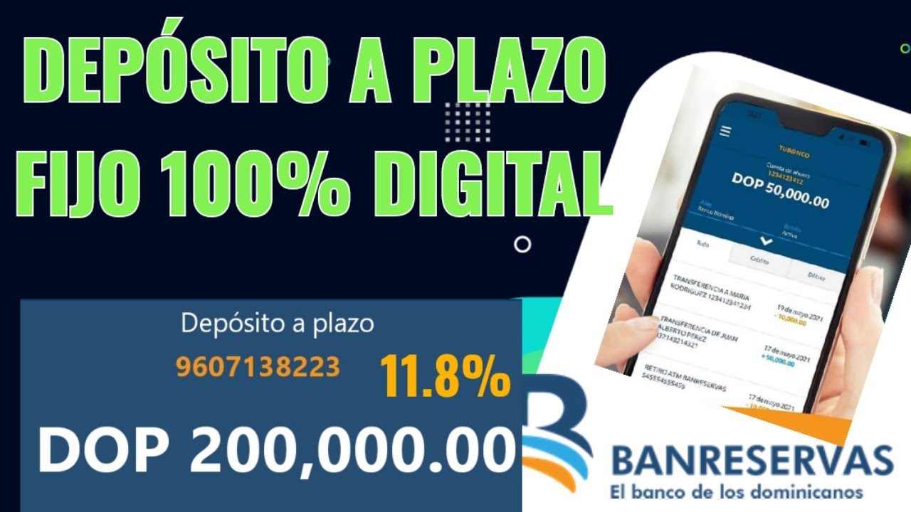 Cómo funciona el Certificado Financiero digital del Banreservas ...