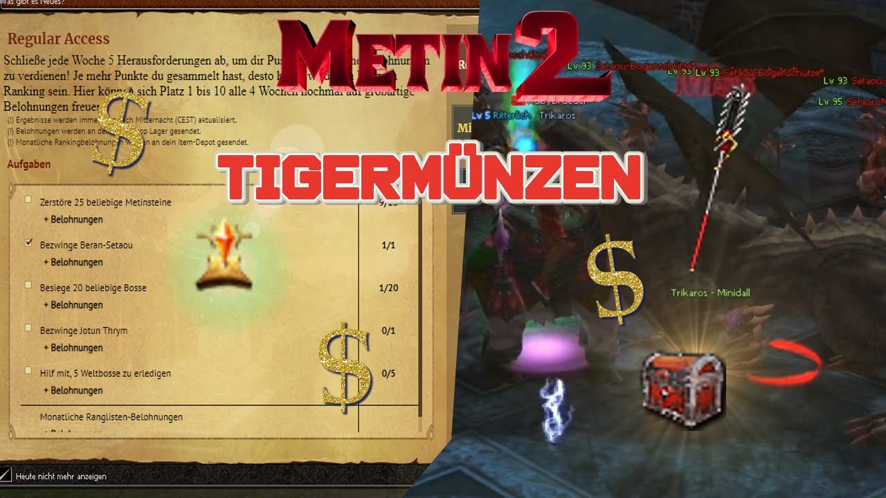 Metin2 DE RUBY/Chimera: Won durch Tigermünzen!? Drachen-Run - YouTube