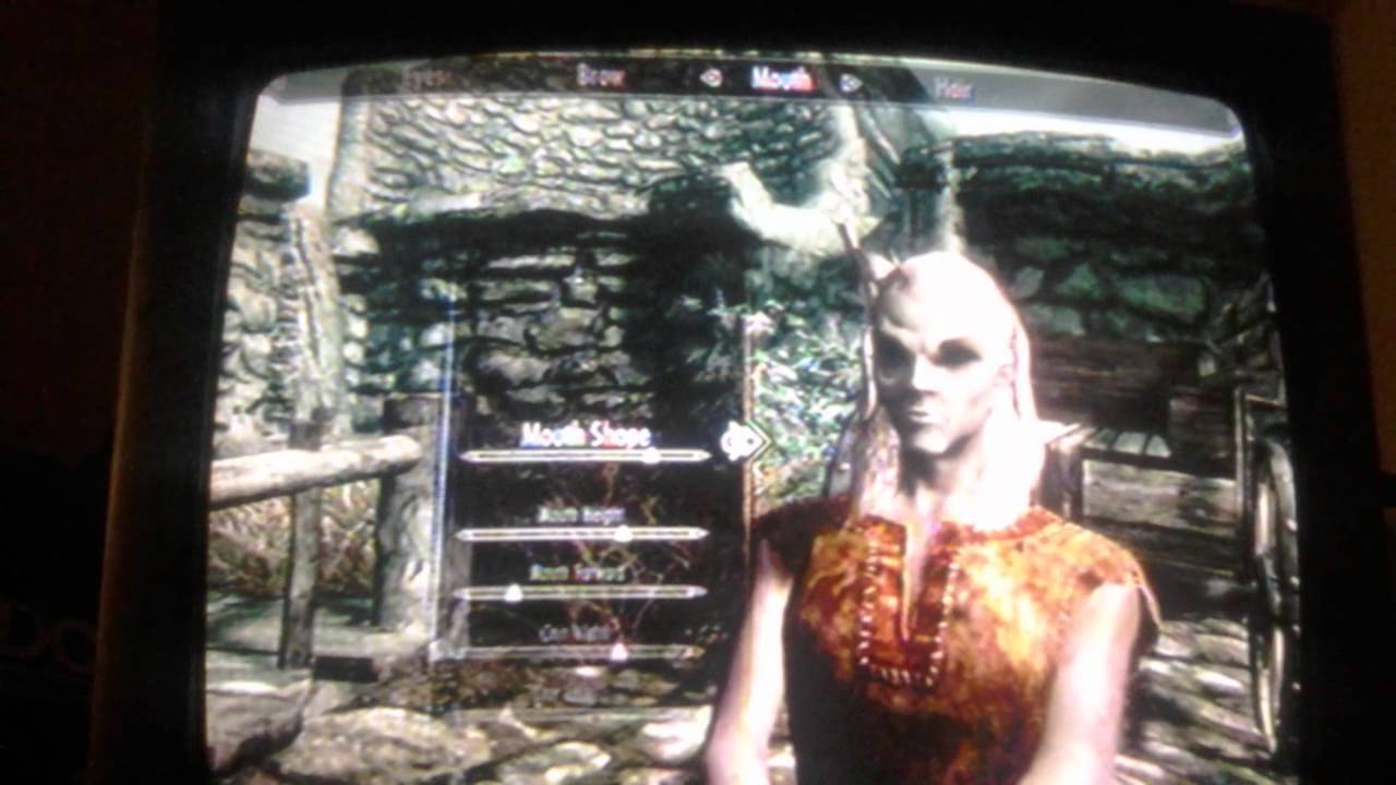 How to create a dark elf in skyrim - YouTube