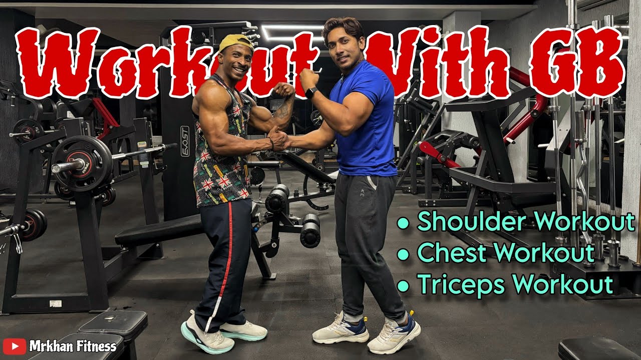 3 Muscles Target Workout | Shoulder, Chest & Triceps | Mrkhan Fitness ...