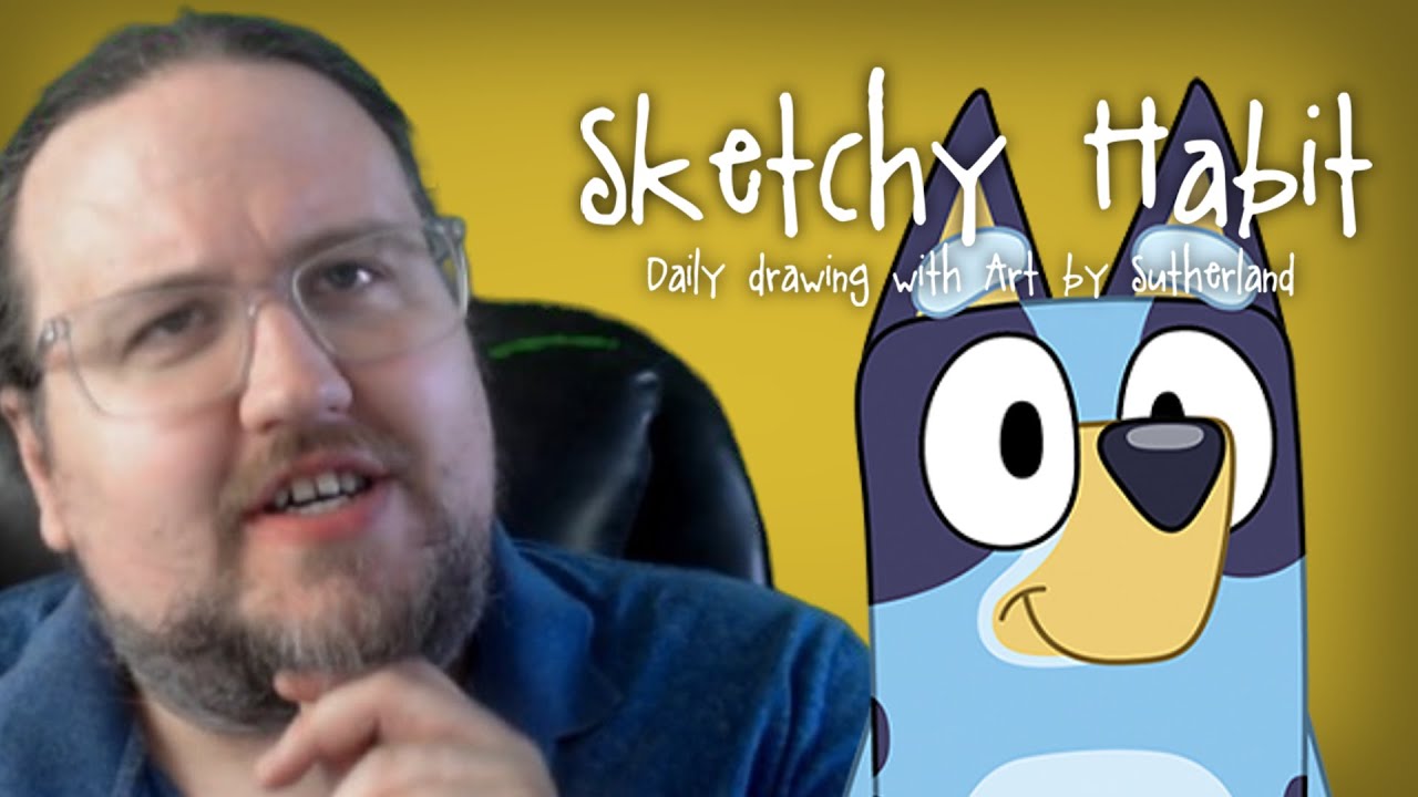 Style Swap - Batman and Bluey - My Sketchy Habit - Batman Week - YouTube