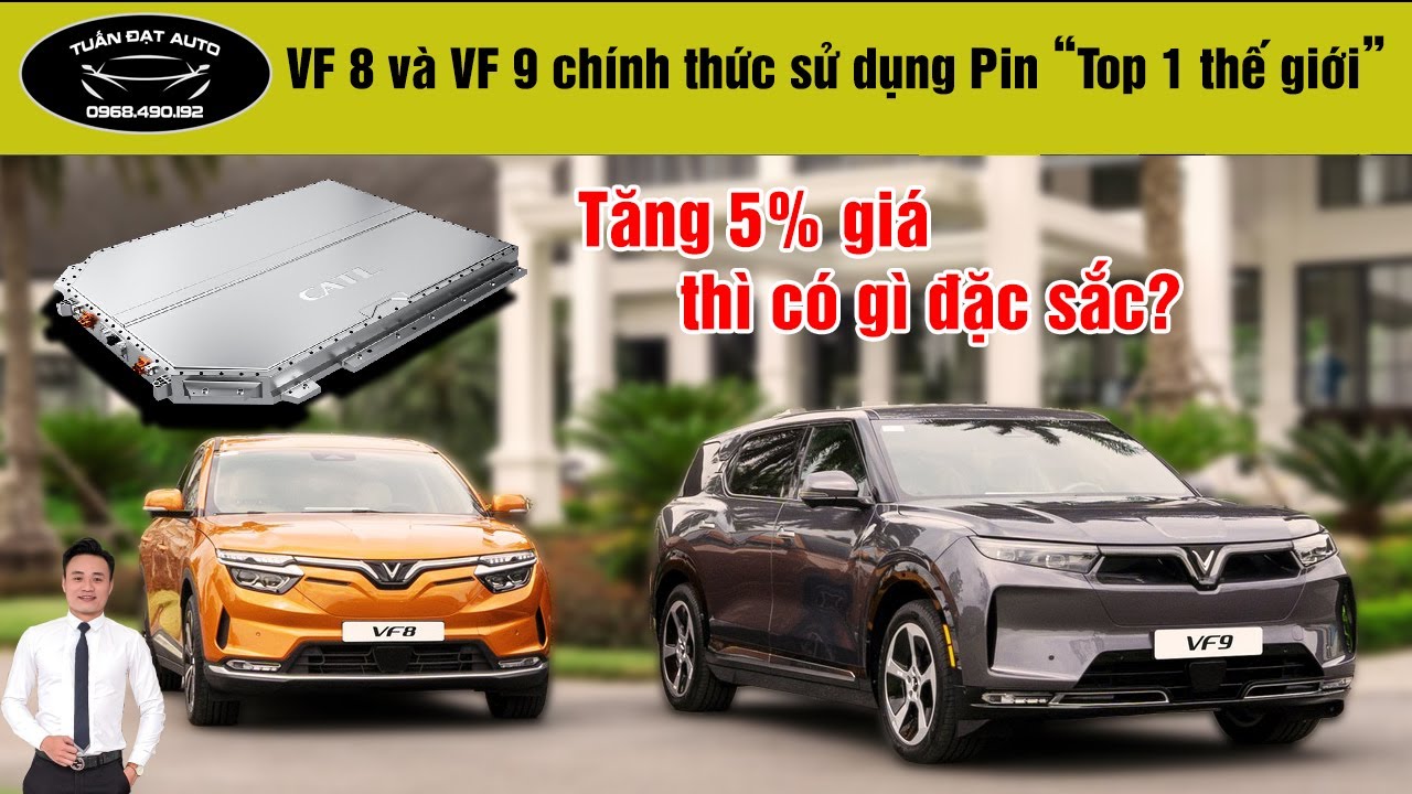 VinFast chính thức sử dụng Pin mới của Trung Quốc cho xe VF 8 và VF 9 ...