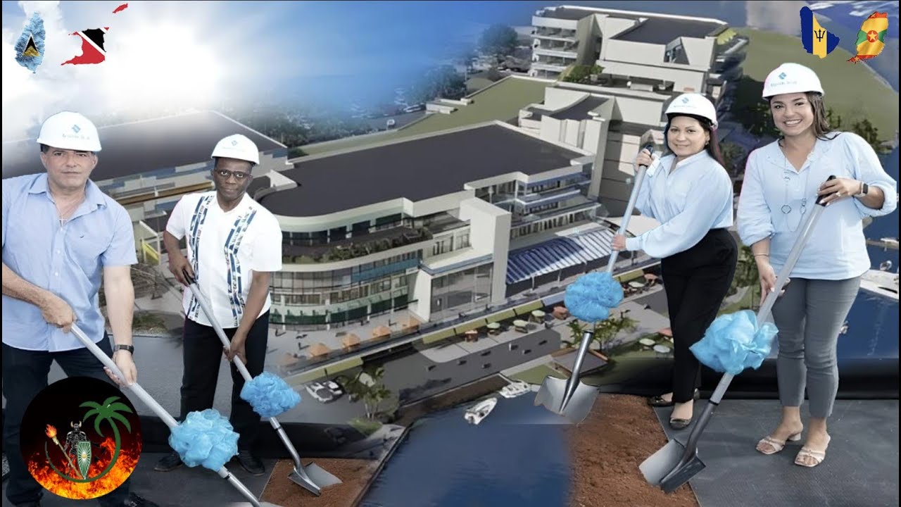 14-Acre Rodney Bay City Centre Project || Republic Bank breaks Ground ...