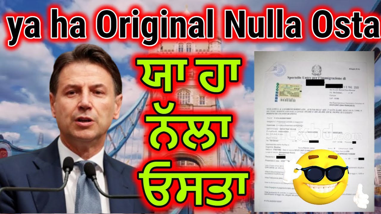 ya ha original nulla osta 2024 || italy new Nulla Osta 2024 | italy ...
