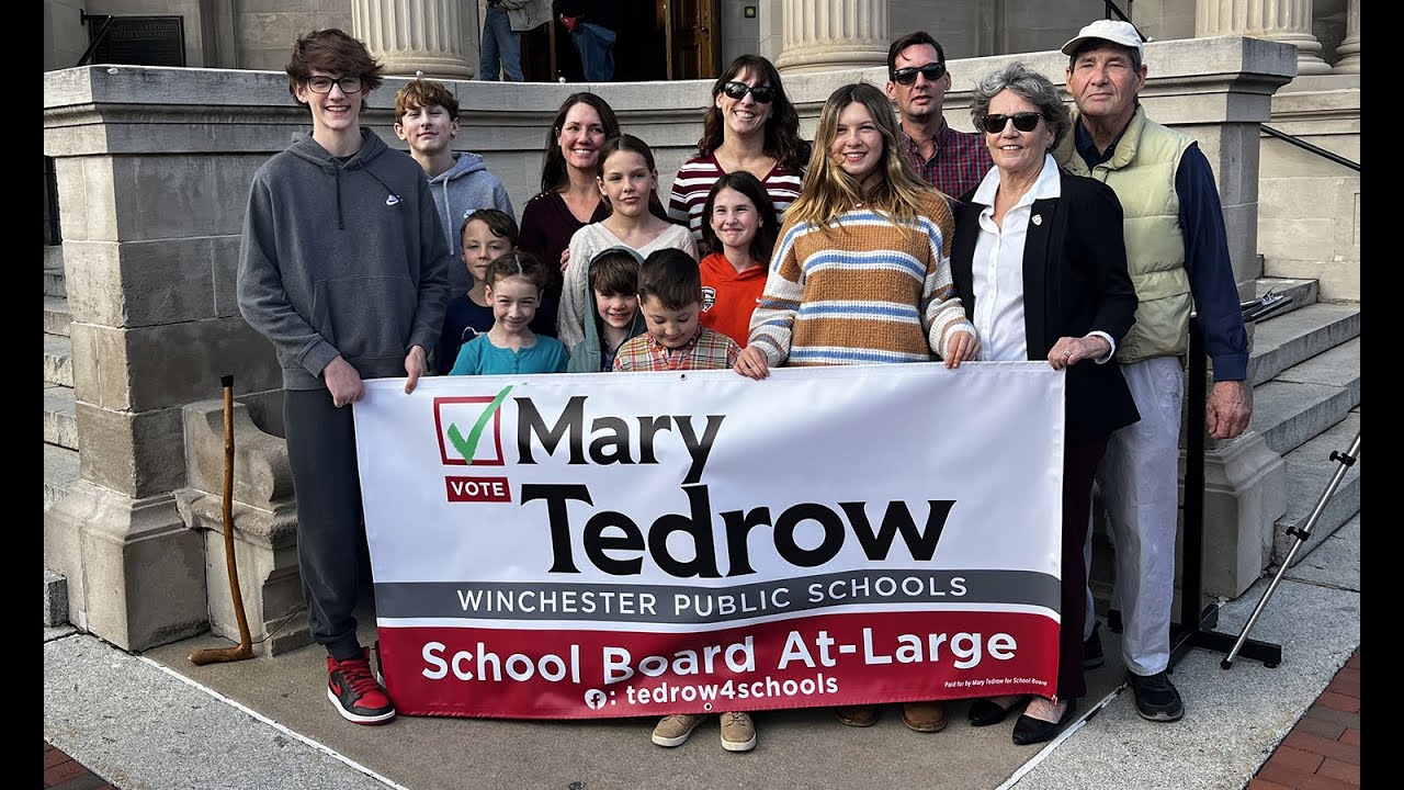 Mary Tedrow Announces Campaign for School Board - YouTube