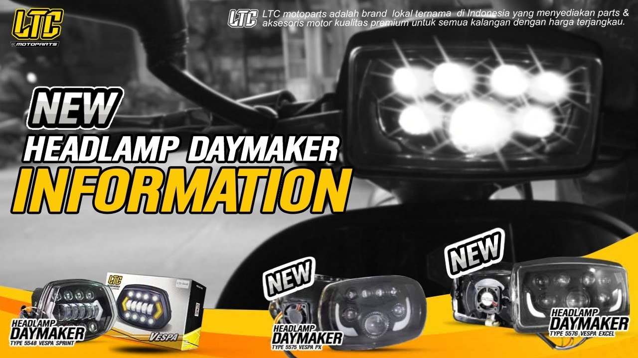 NEW INFORMATION HEADLAMP DAYMAKER - YouTube