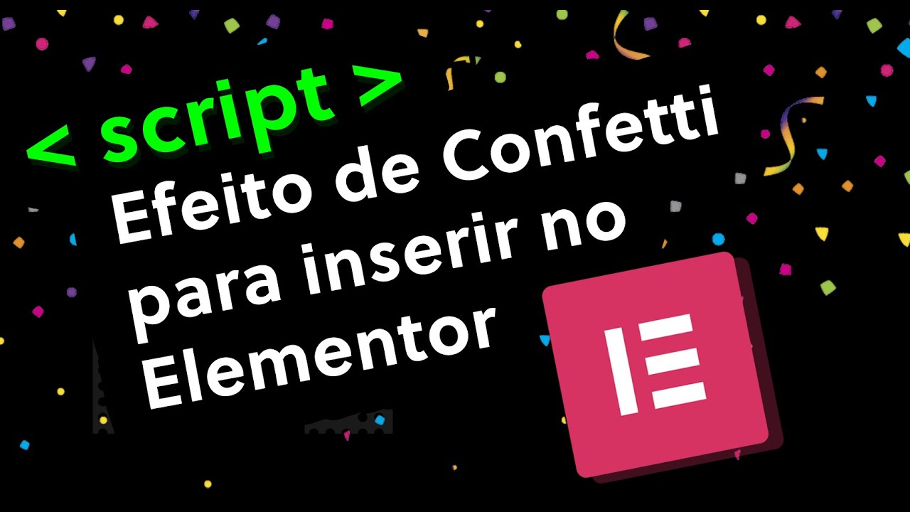 Efeito de Confetti caindo na página pelo Elementor // WordPress - YouTube