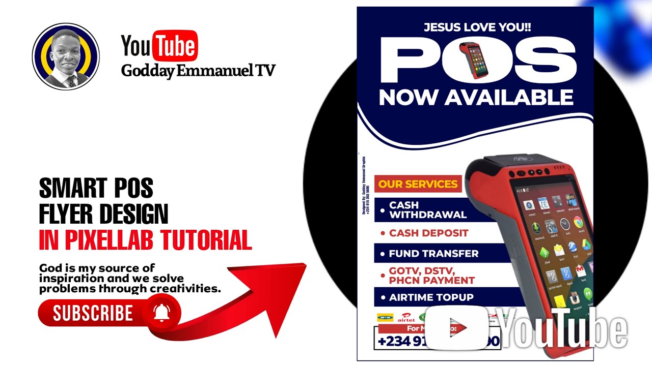 SMART POS FLYER DESIGN IN PIXELLAB TUTORIAL - YouTube
