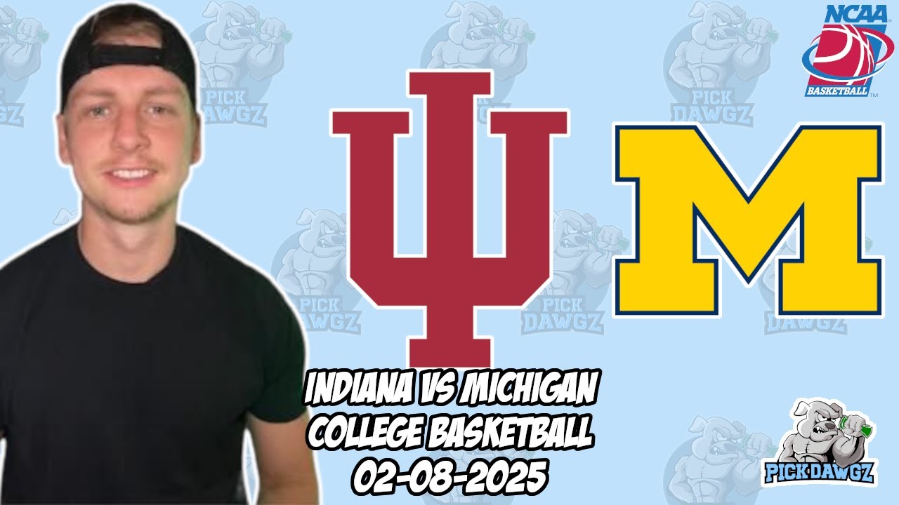 Michigan vs Indiana 2/8/25 Free College Basketball Picks and ...