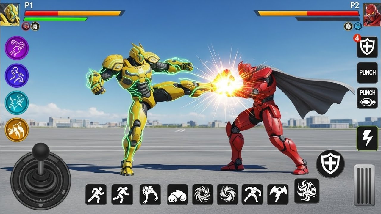 Bee robot car jet transformating robot fighting game #robotgame - YouTube