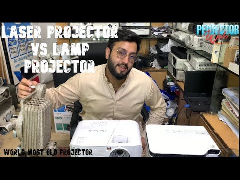 Laser Projector VS Lamp Projector ft. Worlds Most Old Projector - YouTube