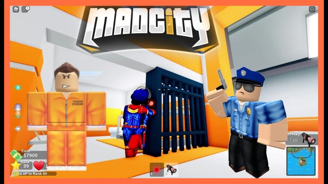 Jogando mad City no (ROBLOX) ! - YouTube