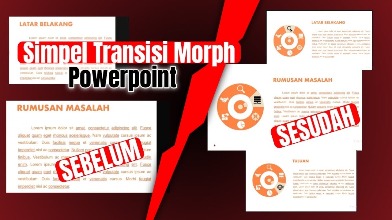 Transisi Powerpoint Bentuk Roda || Simple dan Keren || Transisi Morph ...
