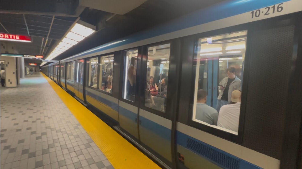 STM Montreal Metro Azur (MPM-10) Ride on Set 21 Bonaventure to Champ de ...