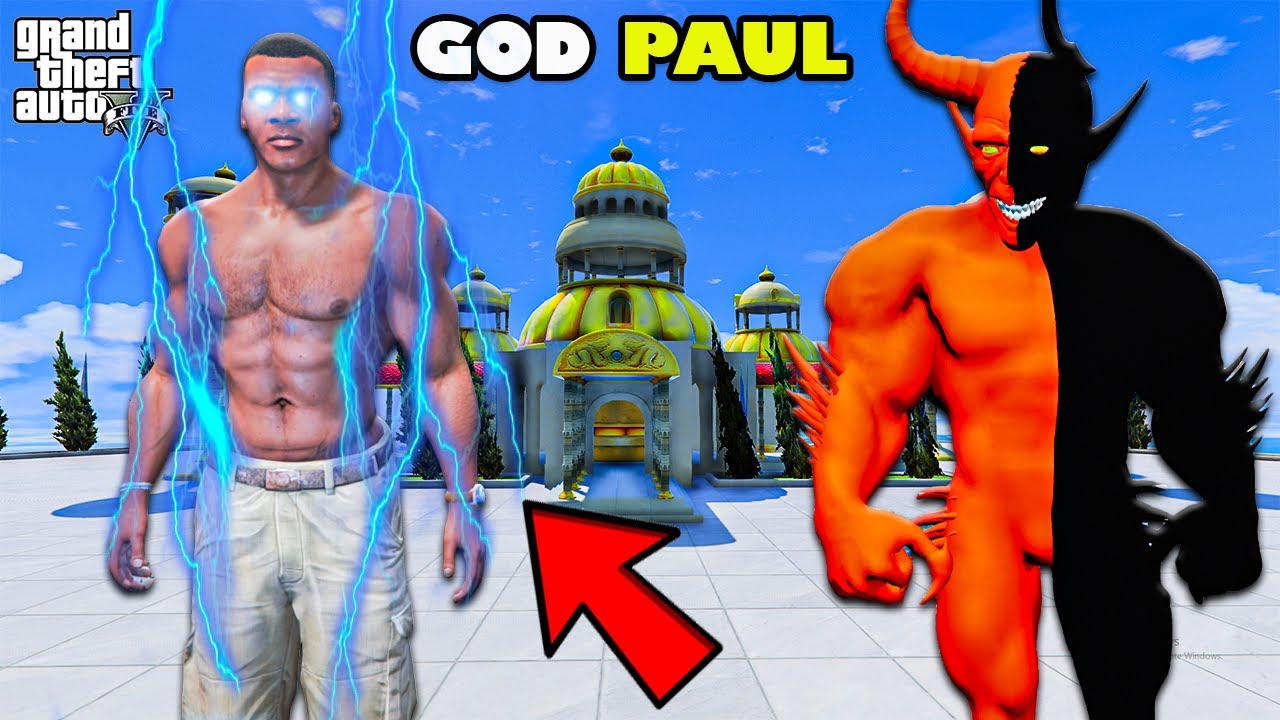 Franklin Become UNKNOWN GOD To END MEGA SATAN In GTA 5 | HELLvsHEAVEN ...
