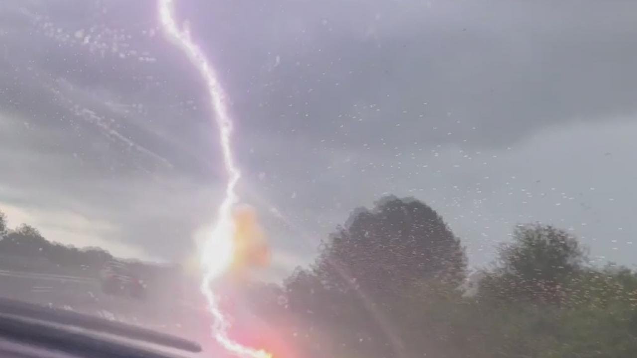 Car Getting Hit By Lightning