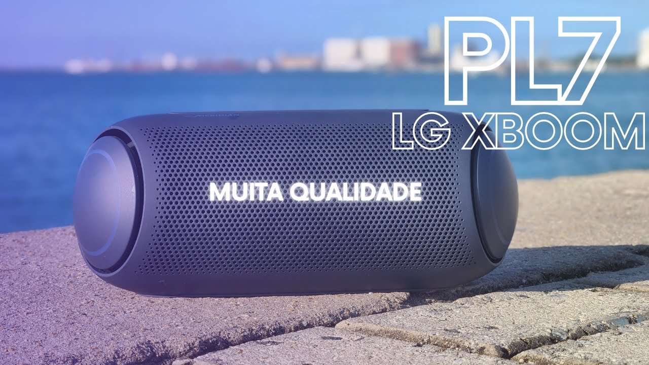 LG XBOOM PL7 UM OTIMO UPGRADE PRA SUA ALEXA ECHO DOT - YouTube