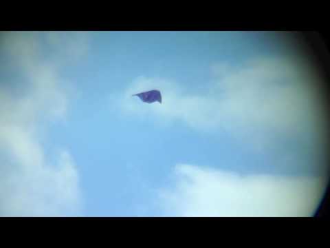 WATCH THIS! Amazing CLOSE-UP of a silent stealth black triangle UFO ...