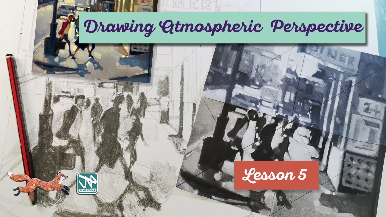 Lesson 5: Drawing Atmospheric Perspective - City - YouTube