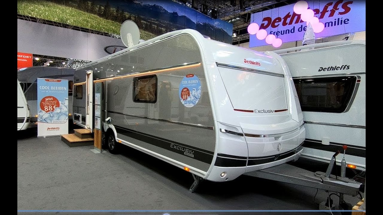 Dethleffs Exclusiv 760 DR snow RV Caravan travel trailer camping camper ...
