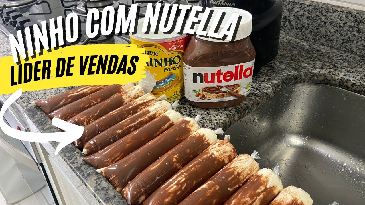 🔥SACOLÉ GOURMET NINHO COM NUTELLA/GELADINHO NINHO COM NUTELLA/ PAS A ...