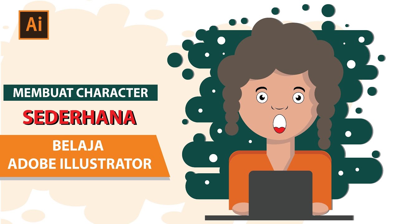 Cara Membuat Karakter icon-Di Adobe illustrator - YouTube