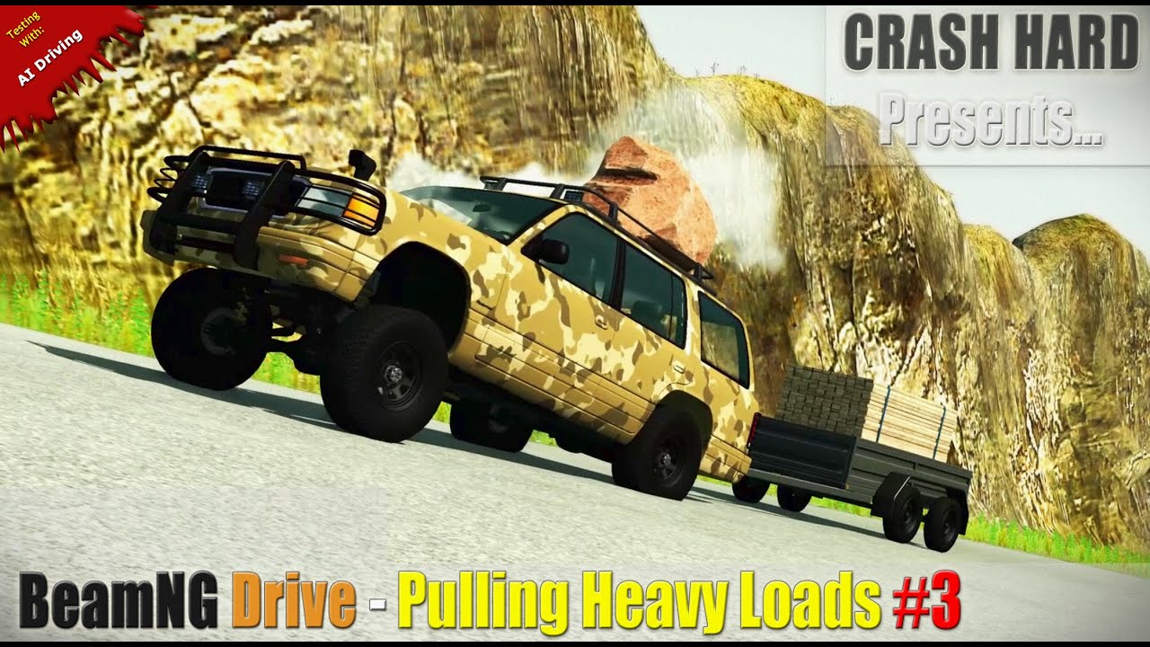 BeamNG Drive - Pulling Heavy Loads #3 - YouTube