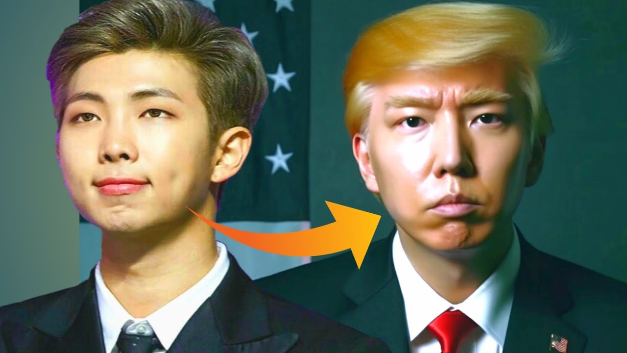 BTS as Trump: (AI) - YouTube
