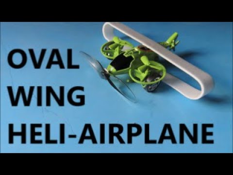 First ever oval wing VTOL aircraft with 2 VTOL props & a low RPM ...